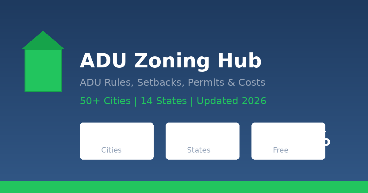 ADU Cost Calculator (2026) — Estimate Your Build Cost | ADU Zoning Hub
